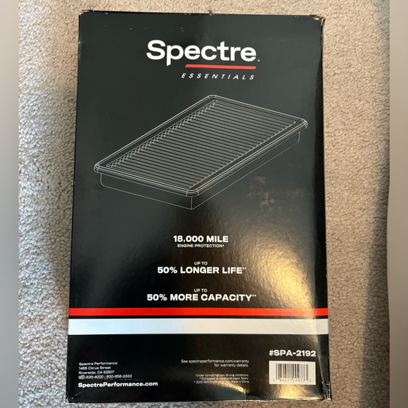 Spectre | Other | Spectre 800 Mile Air Filter | Poshmark